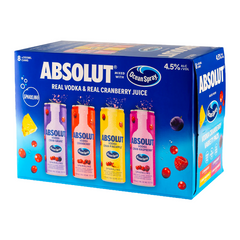 Absolut / Ocean Spray Sparkling Vodka & Real Canberry Juice (8x355ml ...