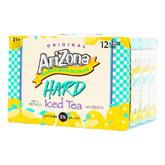 Arizona Hard Iced Tea with Lemon (12pk)(12oz) – Kings Wine and Spirit