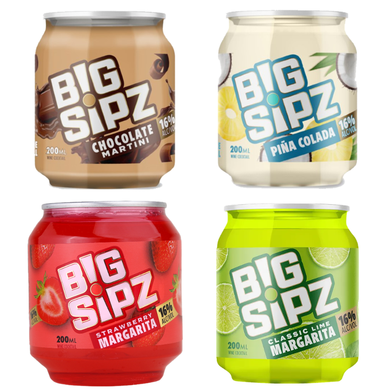 Big Sipz Variety Pack Bundle (4x200ml) – Kings Wine and Spirit