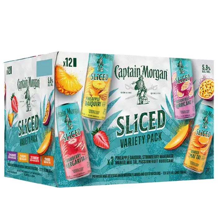 Captain Morgan Sliced Variety Pack (12 Pack) – Kings Wine and Spirit