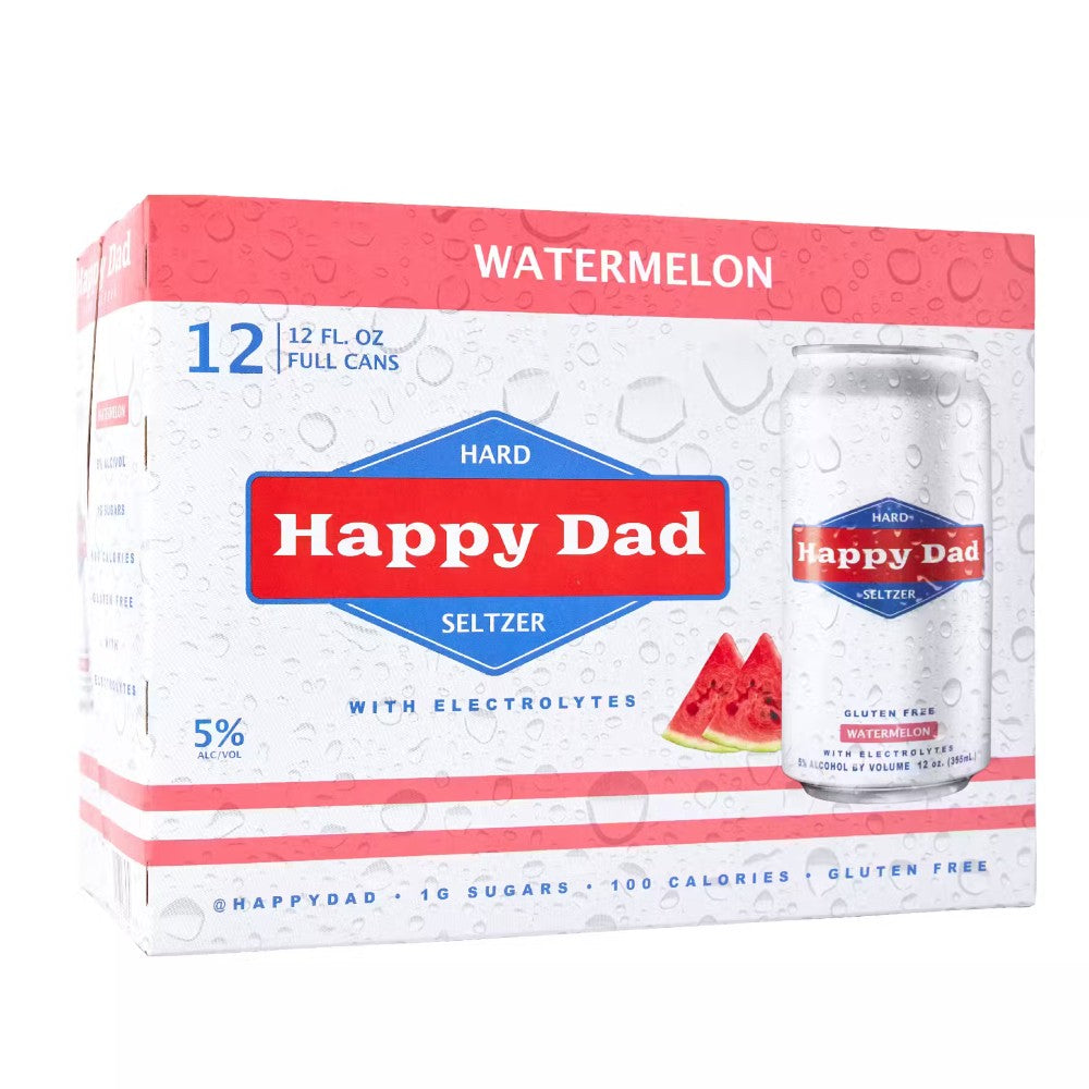 Happy Dad Watermelon Hard Seltzer (12pk) – Kings Wine and Spirit