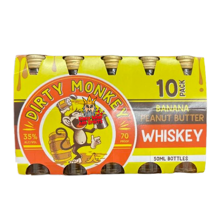 Dirty Monkey Banana Peanut Butter Whiskey (10x50ml) – Kings Wine and Spirit