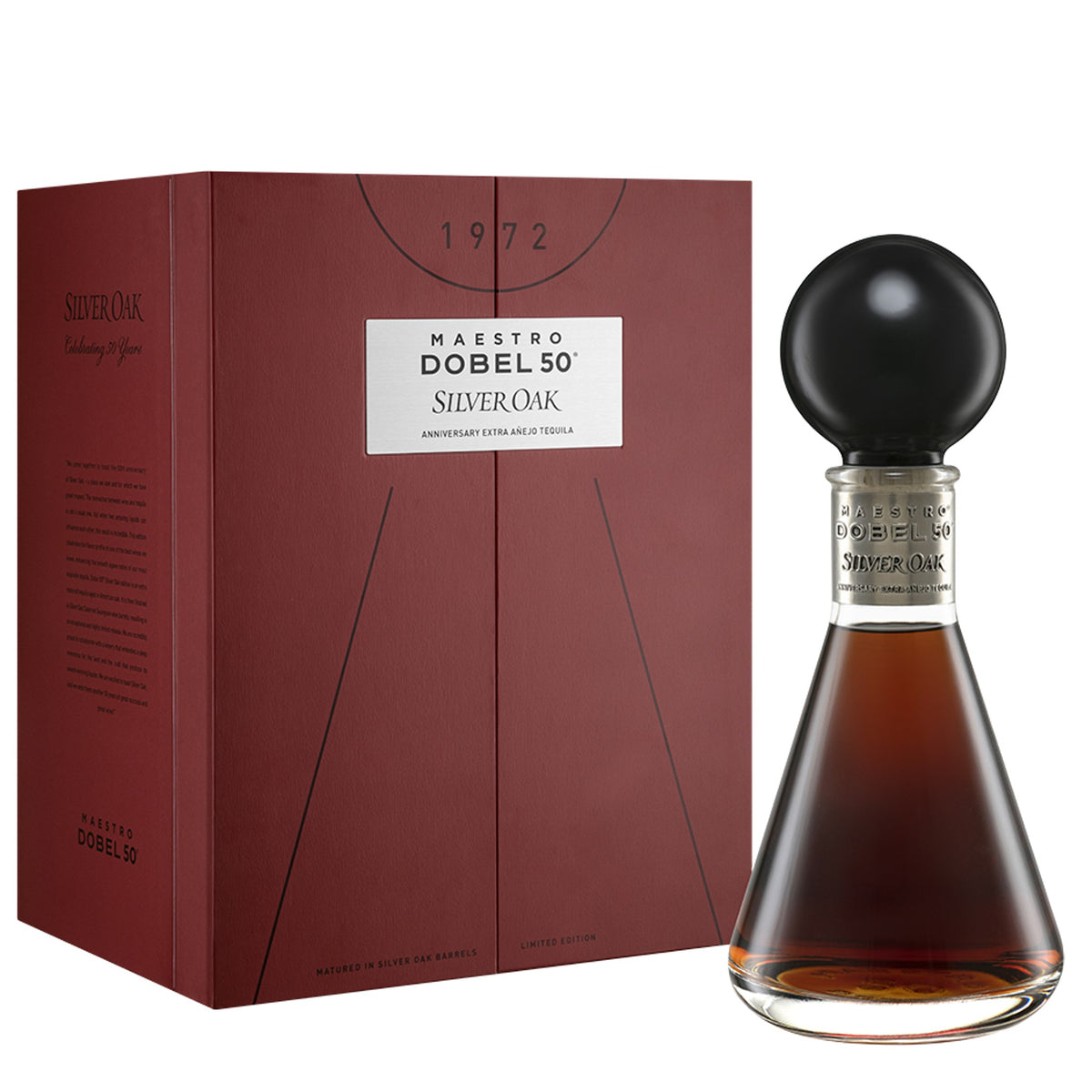 Maestro Dobel 50 x Silver Oak 1972 Aniversary Extra Anejo Tequila (750 ...