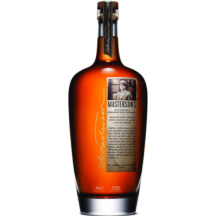 Masterson's 10 Year Old Straight Rye Whiskey (750ml) - Kings Wine And ...