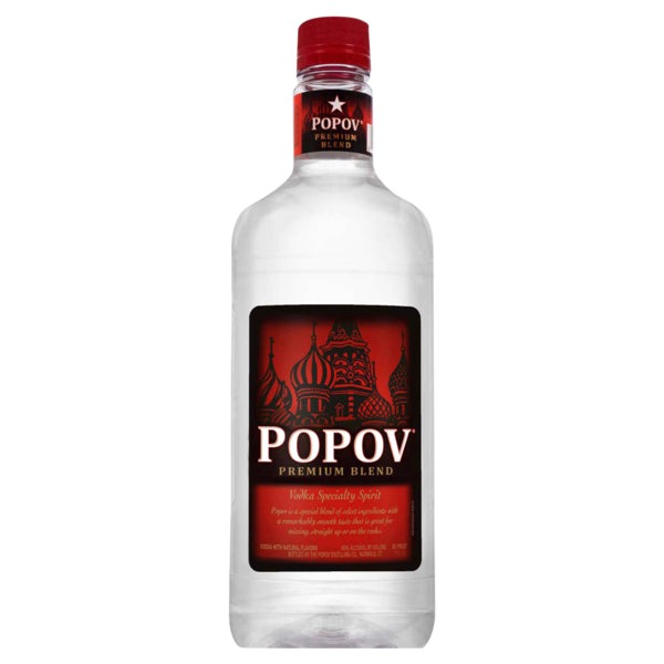 Popov Premium Blend Vodka (750ml) - Kings Wine and Spirits – Kings Wine ...