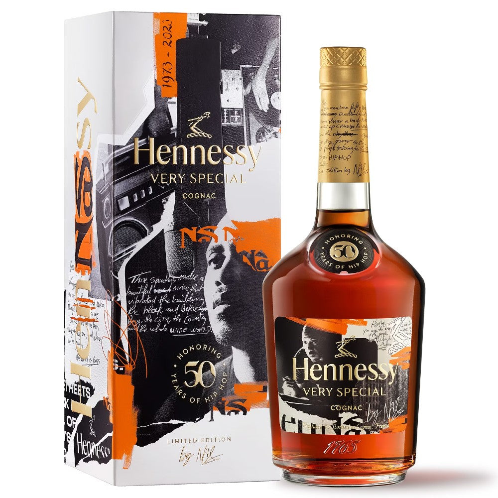 Hennessy V.S. x NAS - 50 Years of Hip Hop Limited Edition Cognac (750m ...