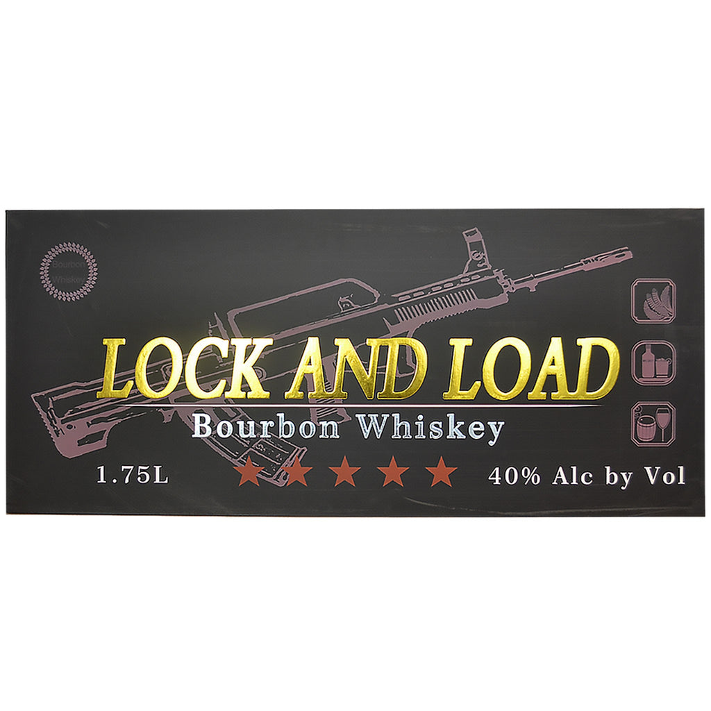 Lock and Load Rifle Shaped Bourbon Whiskey (1.75L) – Kings Wine and Spirit