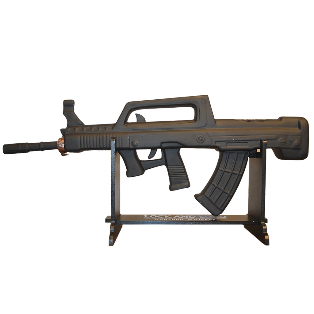 Lock and Load Rifle Shaped Bourbon Whiskey (1.75L) – Kings Wine and Spirit