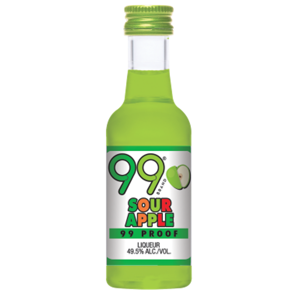99 Brand Sour Apple Liqueur (12x50ml) – Kings Wine and Spirit