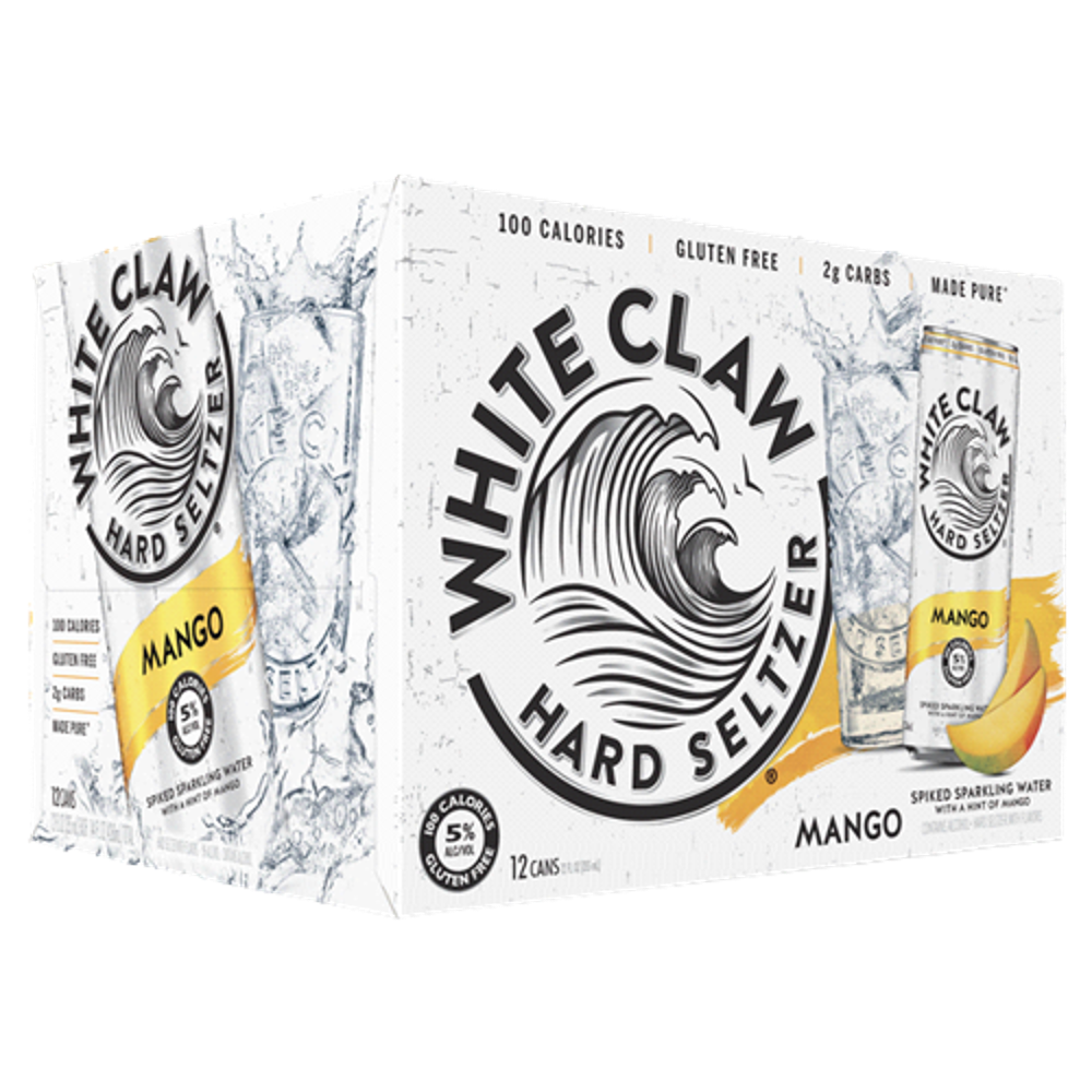 White Claw Mango Hard Seltzer (12pk) - Kings Wine and Spirits – Kings ...